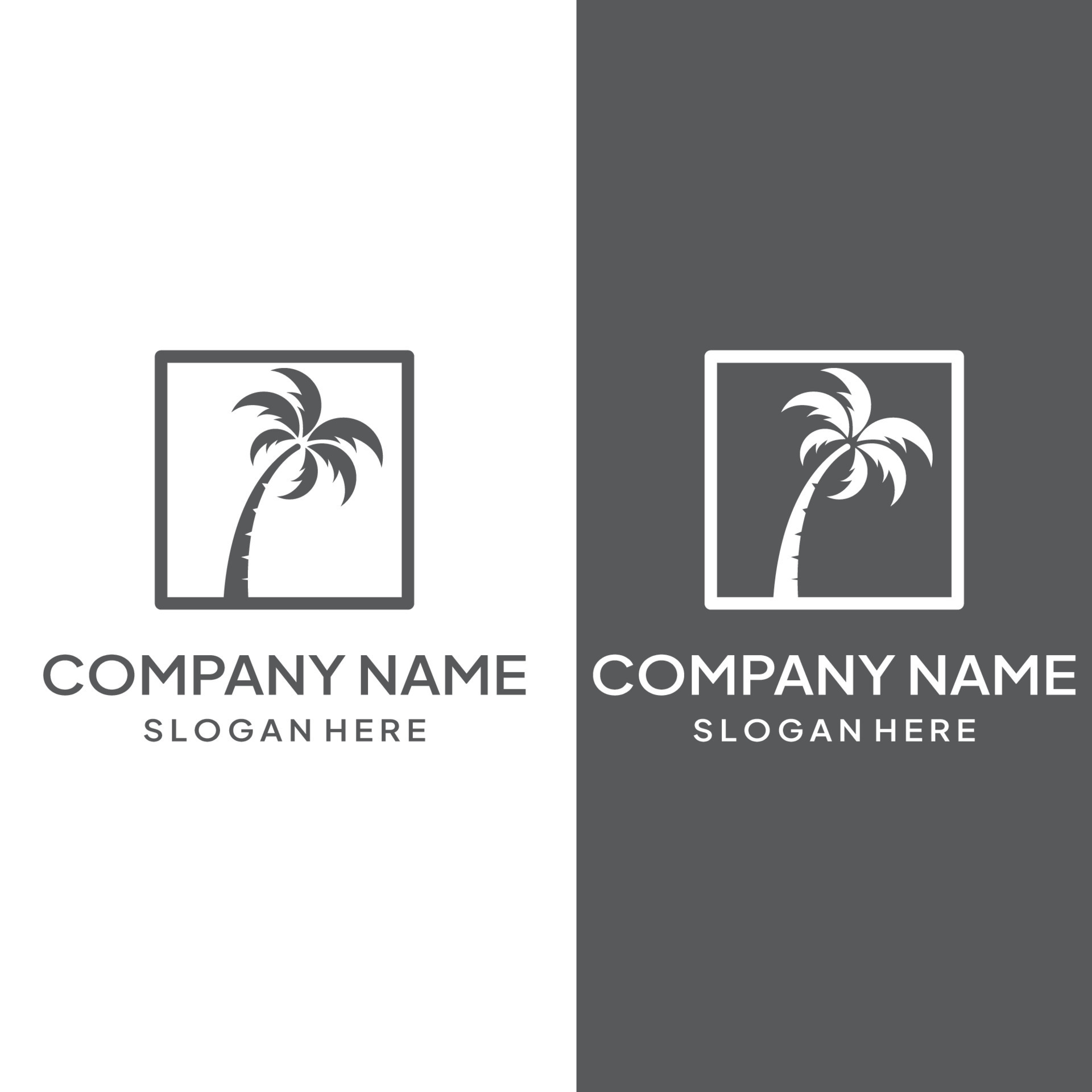 Palm Tree Logo Palm With Waves And Sun Using Illustrator Template Design Editing 9513006