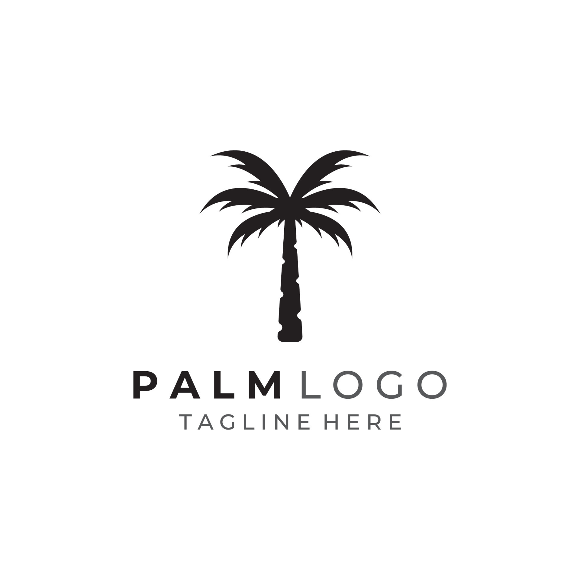 Palm Tree Logo Palm With Waves And Sun Using Illustrator Template Design Editing 9513098