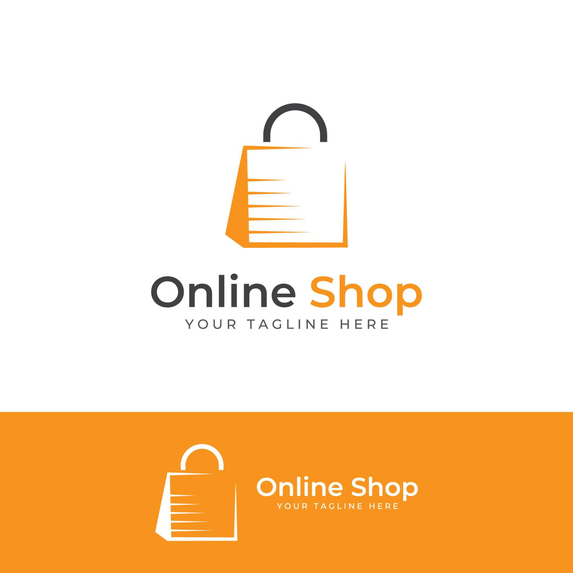 Bolsa De Compras Y Carrito De Compras En Línea Logologo Adecuado Para