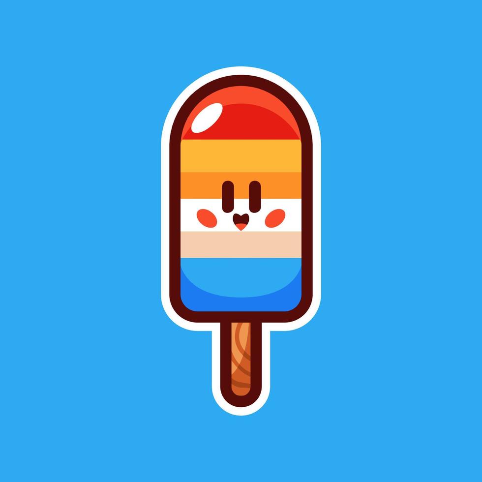 Rainbow Ice Cream Cartoon Vector Illustration 9514650 Vector Art At Vecteezy