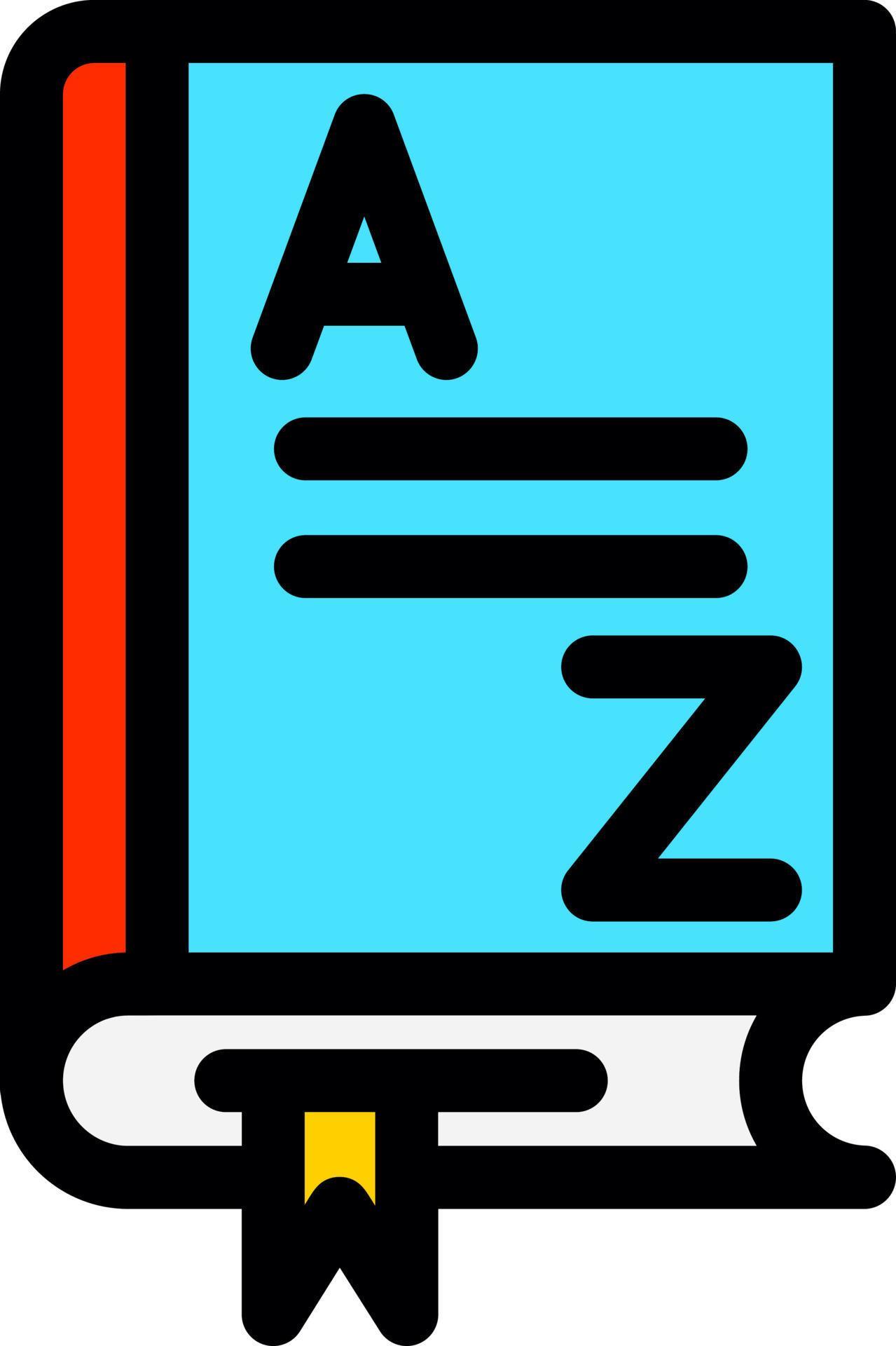 Dictionary Line Filled Icon 9514813 Vector Art at Vecteezy