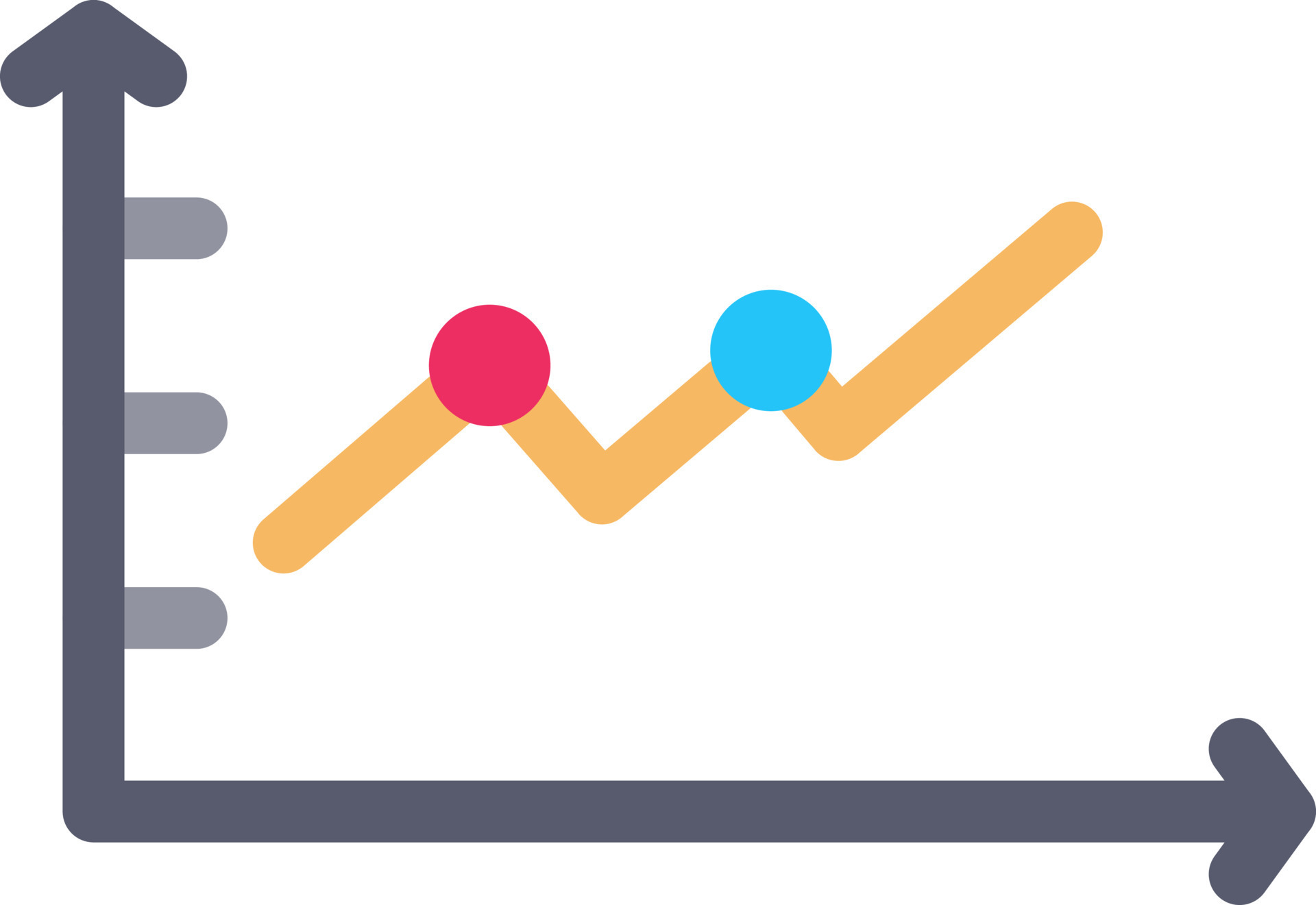 Trend Chart Flat Icon 9515020 Vector Art at Vecteezy