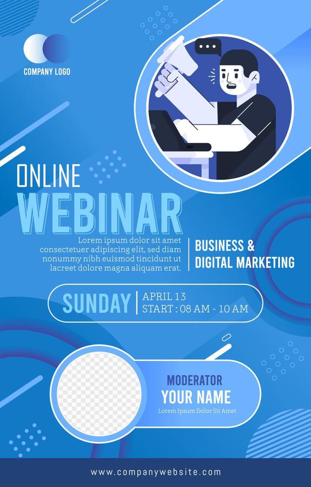 Blue Online Webinar Poster Template Design 9515613 Vector Art at Vecteezy Blue Online Webinar Poster Template Design 9515613 Vector Art at Vecteezy