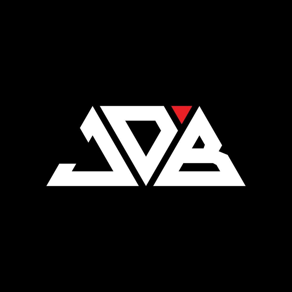 JDB triangle letter logo design with triangle shape. JDB triangle logo design monogram. JDB ...