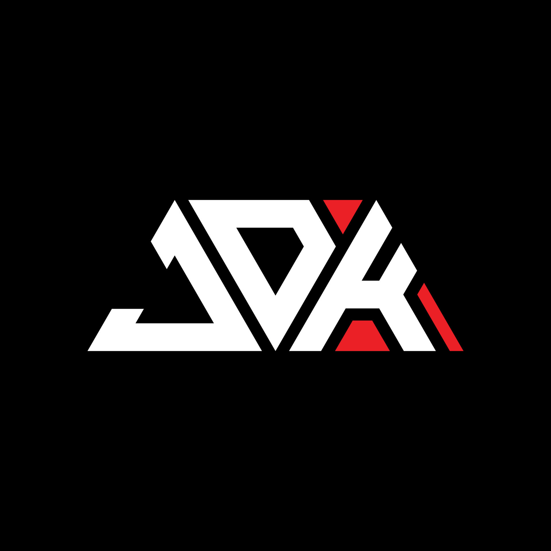Jdk Triangle Letter Logo Design With Triangle Shape Jdk Triangle Logo Design Monogram Jdk