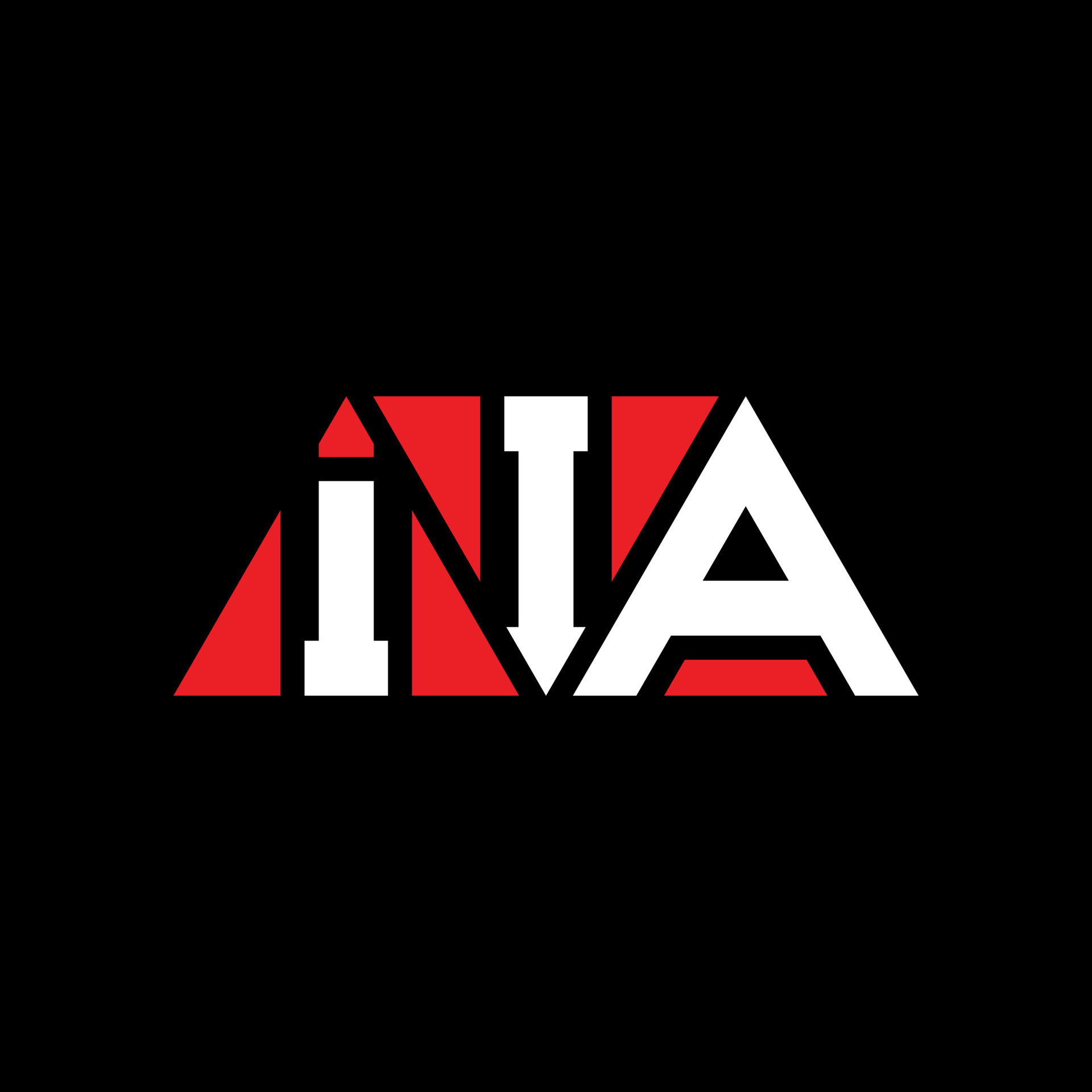 IIA triangle letter logo design with triangle shape. IIA triangle logo design monogram. IIA ...