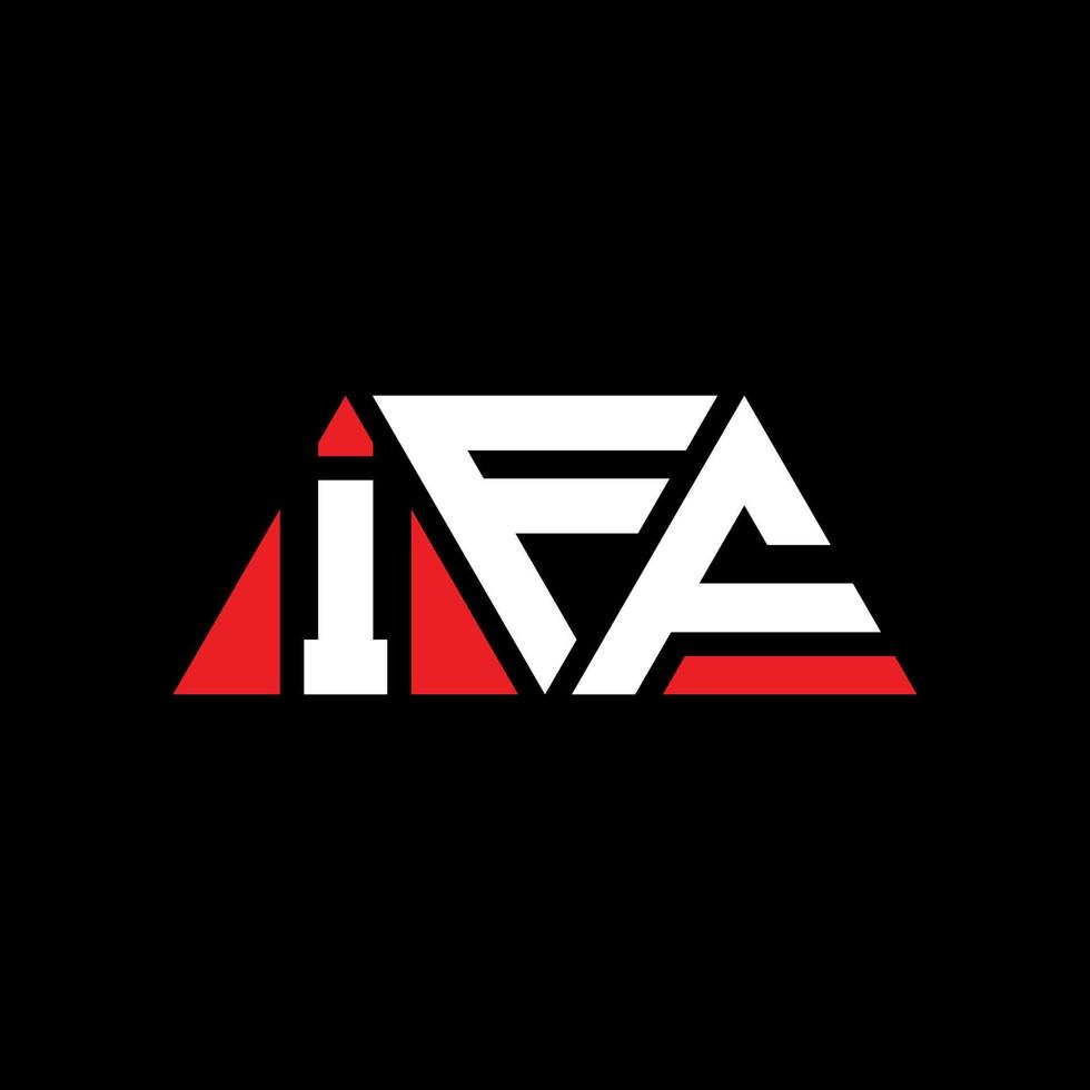 Iff Triangle Letter Logo Design With Triangle Shape Iff Triangle Logo Design Monogram Iff
