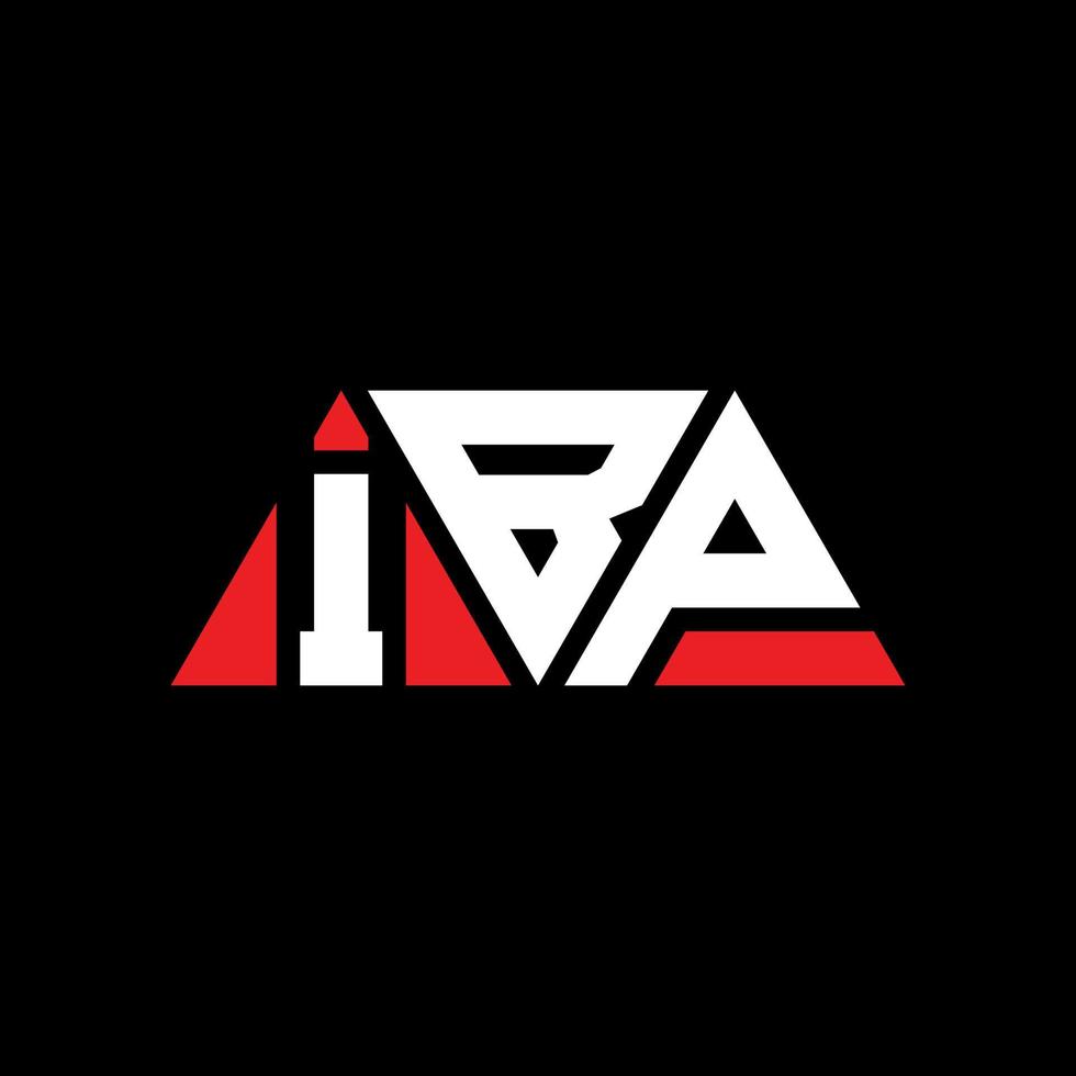 IBP triangle letter logo design with triangle shape. IBP triangle logo design monogram. IBP ...