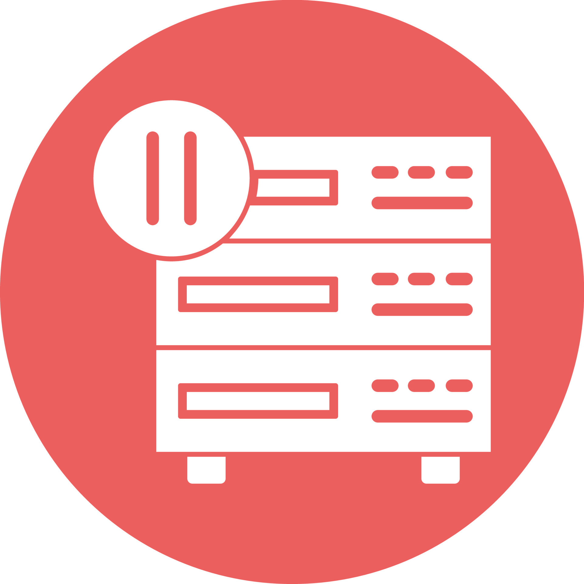 Server Push Vector Icon That Can Easily Modify Or Edit 9537425 Vector