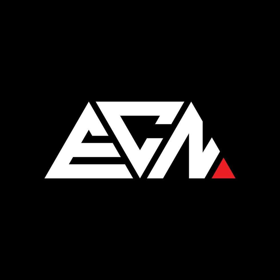 Ecn Triangle Letter Logo Design With Triangle Shape Ecn Triangle Logo