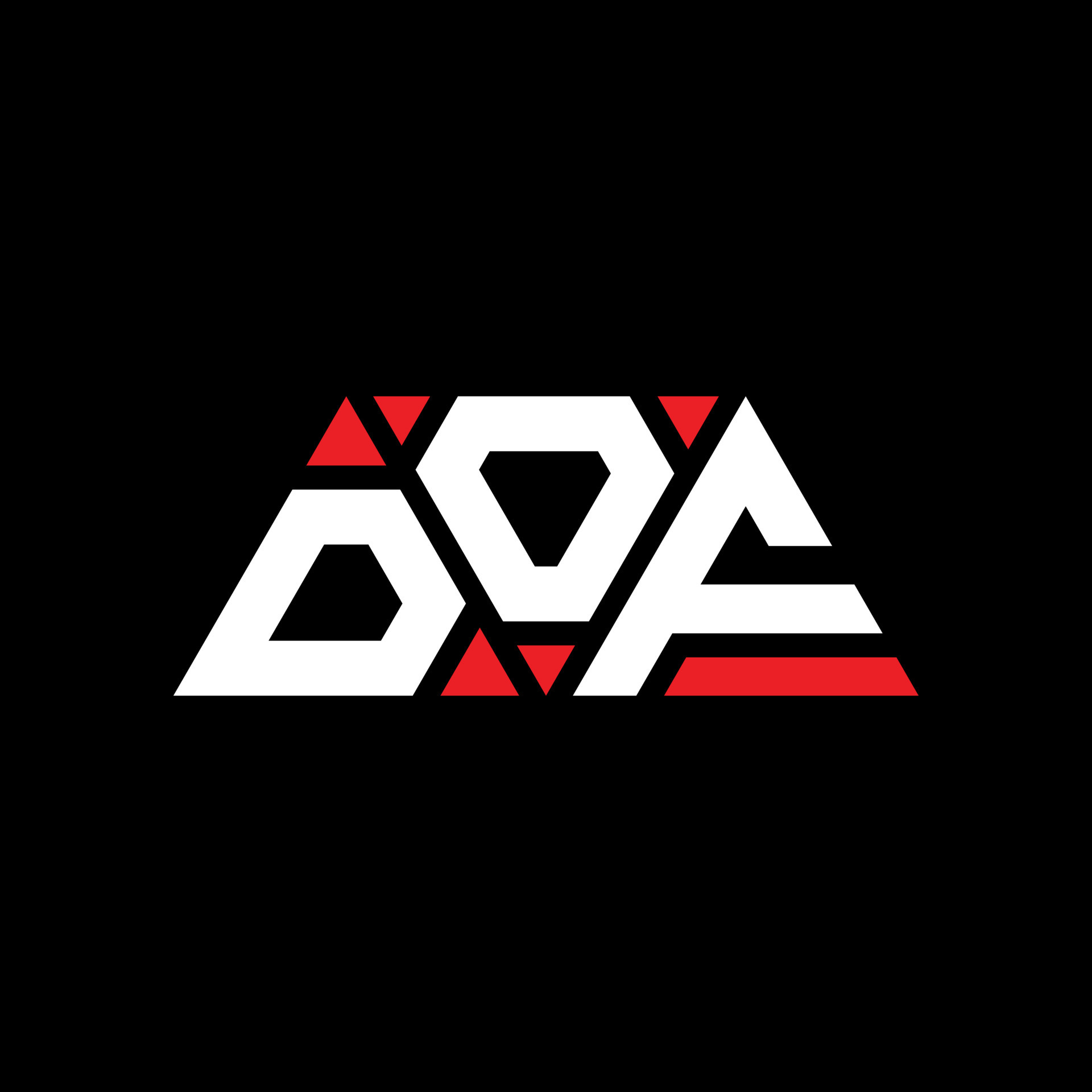 DOF triangle letter logo design with triangle shape. DOF triangle logo ... DOF triangle letter logo design with triangle shape. DOF triangle logo ...