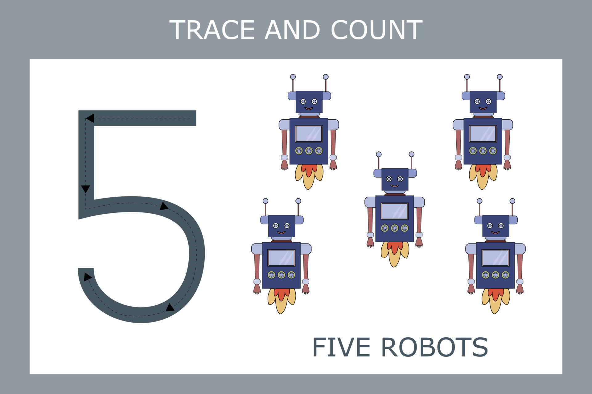 Numbers for kids. Worksheet for kindergarten and preschool. Training to ...