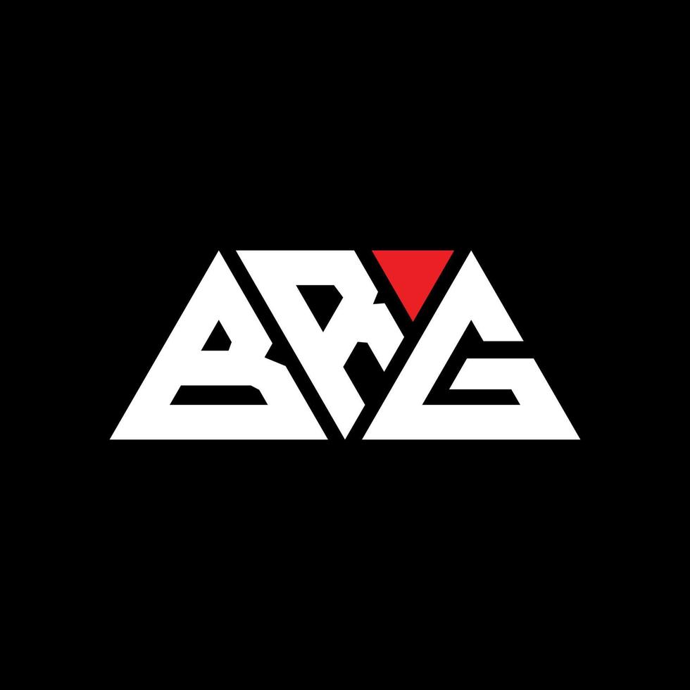 BRG triangle letter logo design with triangle shape. BRG triangle logo design monogram. BRG ...