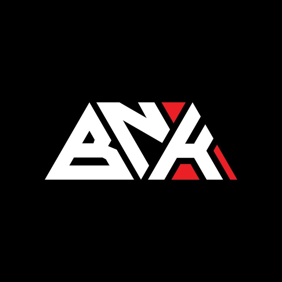 Bnk Triangle Letter Logo Design With Triangle Shape Bnk Triangle Logo Design Monogram Bnk