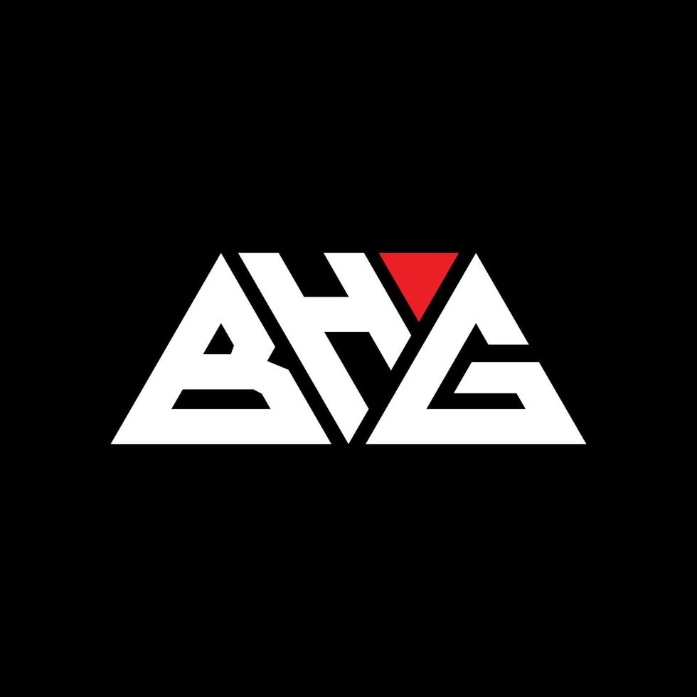 Bhg Triangle Letter Logo Design With Triangle Shape Bhg Triangle Logo
