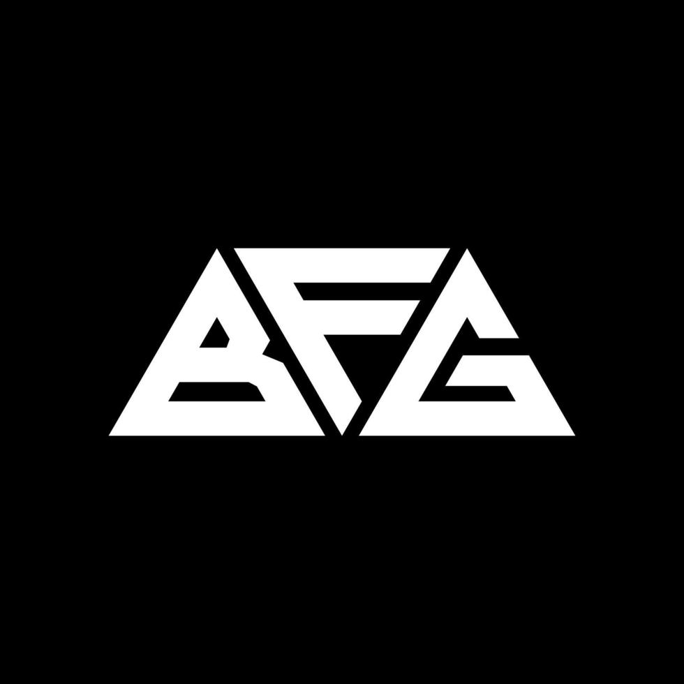 diseño de logotipo de letra de triángulo bfg con forma de triángulo ...