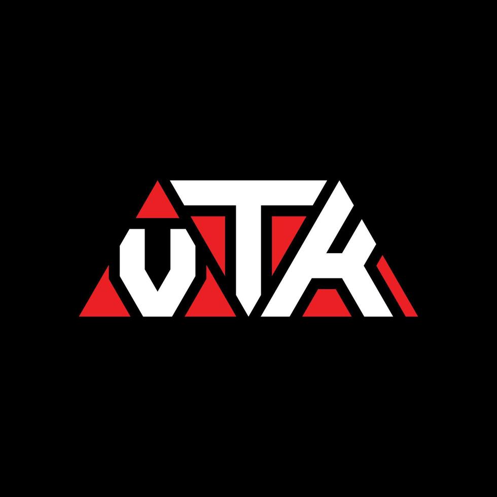 Vtk Triangle Letter Logo Design With Triangle Shape Vtk Triangle Logo Design Monogram Vtk