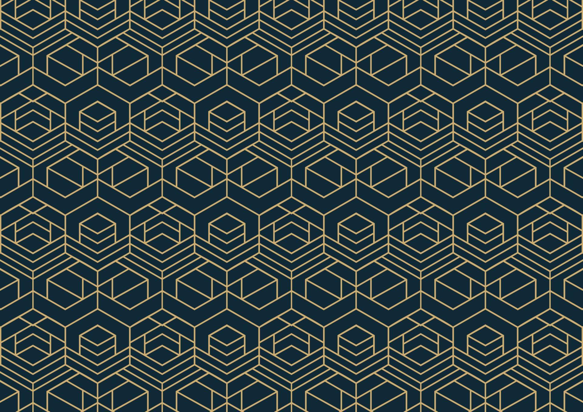 abstract geometric pattern with hexagon shape 9553319 Vector Art at ...