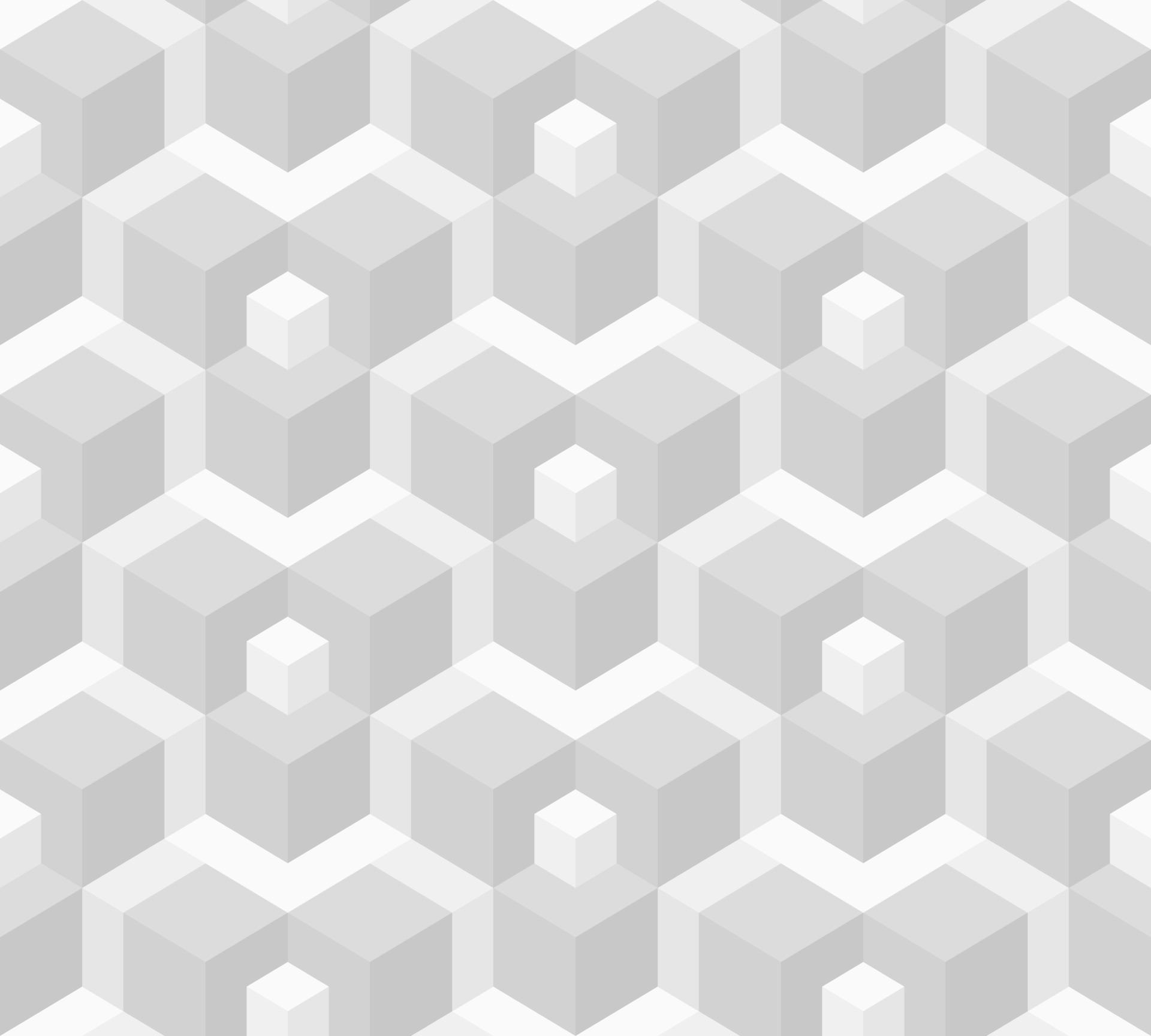 Background Geometric Pattern Cube Shape White Gray 9554588 Vector Art