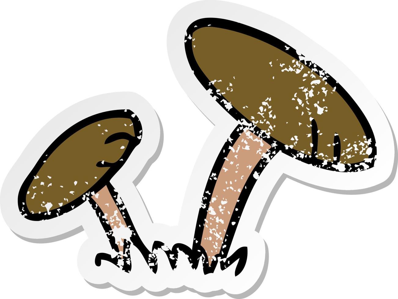 distressed sticker cartoon doodle of some mushrooms 9563522 Vector Art ... distressed sticker cartoon doodle of some mushrooms 9563522 Vector Art ...