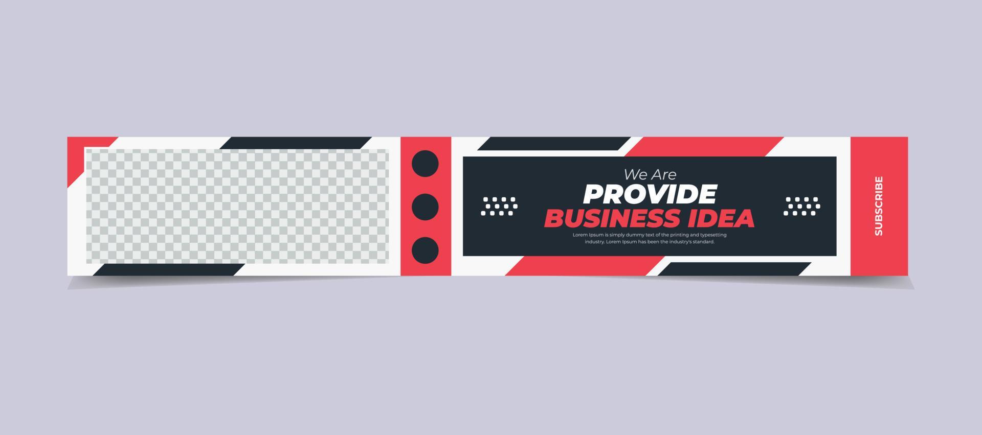 Creative youtube channel art or youtube header template 9566829 Vector ...