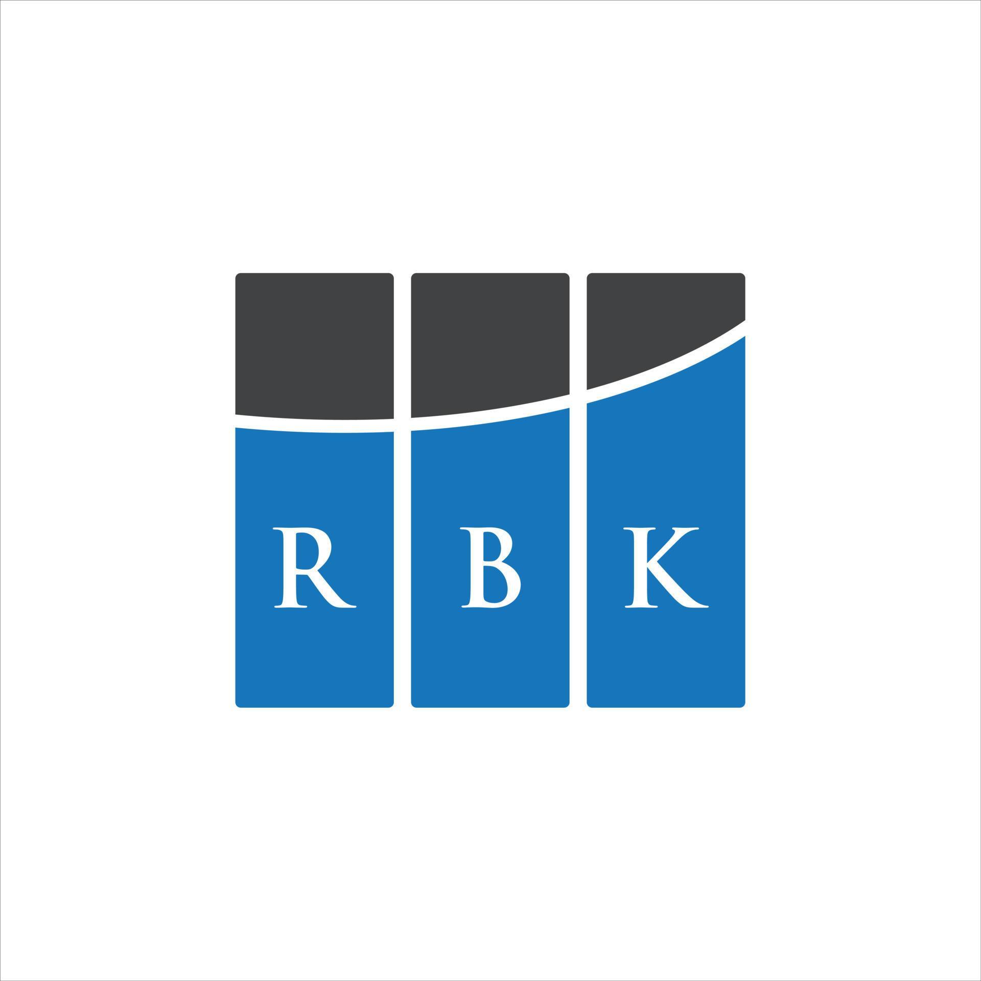 Rbk Letter Designrbk Letter Logo Design On White Background Rbk