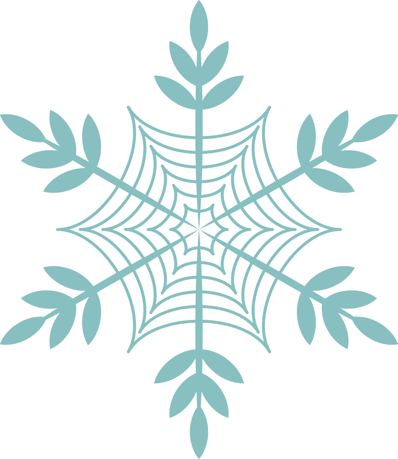 Graphic of snowflakes vector design.The beautiful element for many ...
