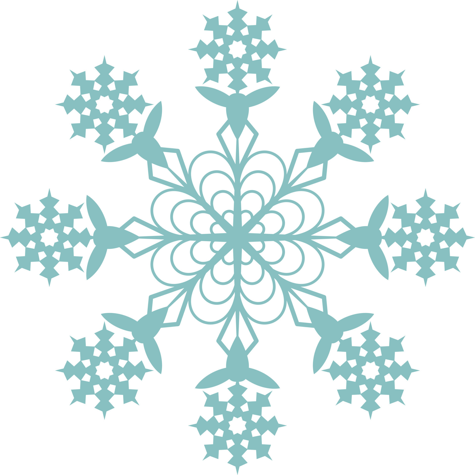 Graphic of snowflakes vector design.The beautiful element for many ...