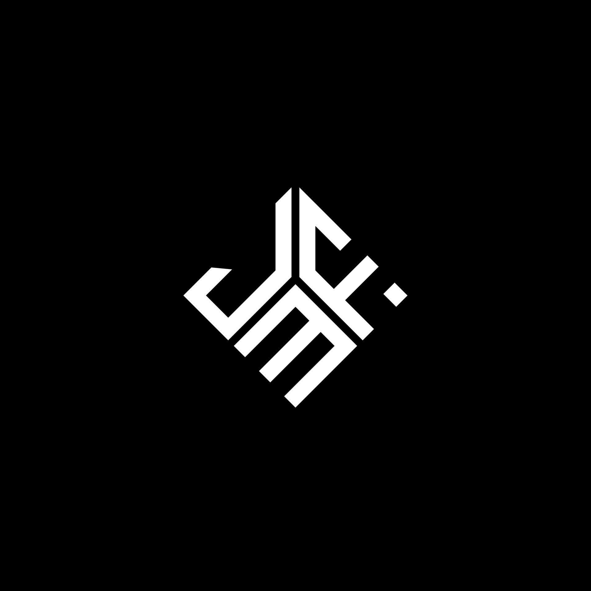 diseño de logotipo de letra jmf sobre fondo negro. concepto de logotipo de letra de iniciales ...