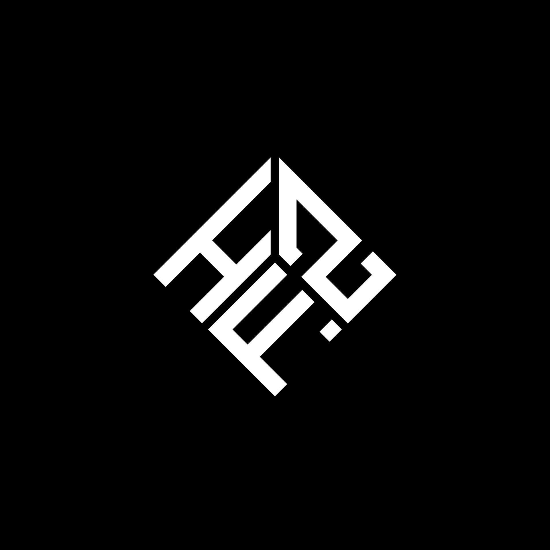 Hfz Letter Logo Design On Black Background Hfz Creative Initials Letter Logo Concept Hfz