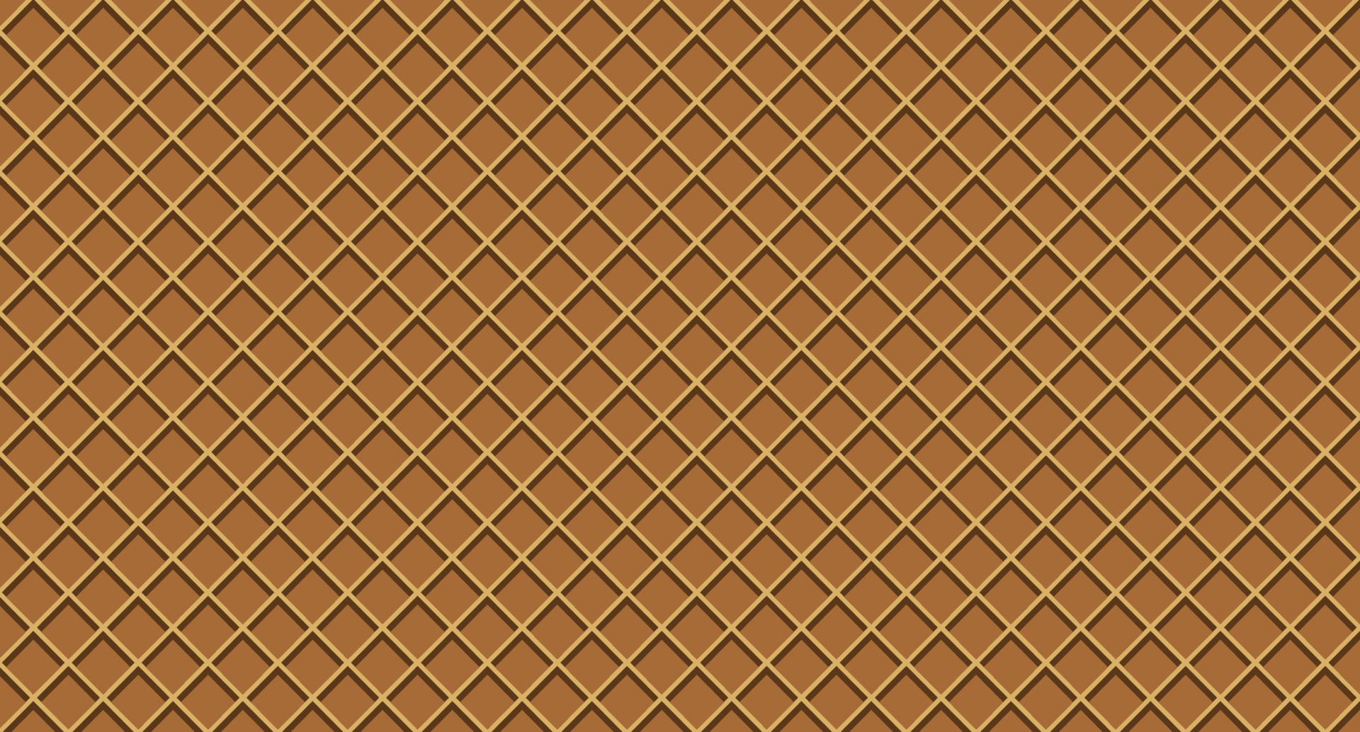Waffle Pattern Ice Cream Cone Vector Texture Sweet Dessert Wafer