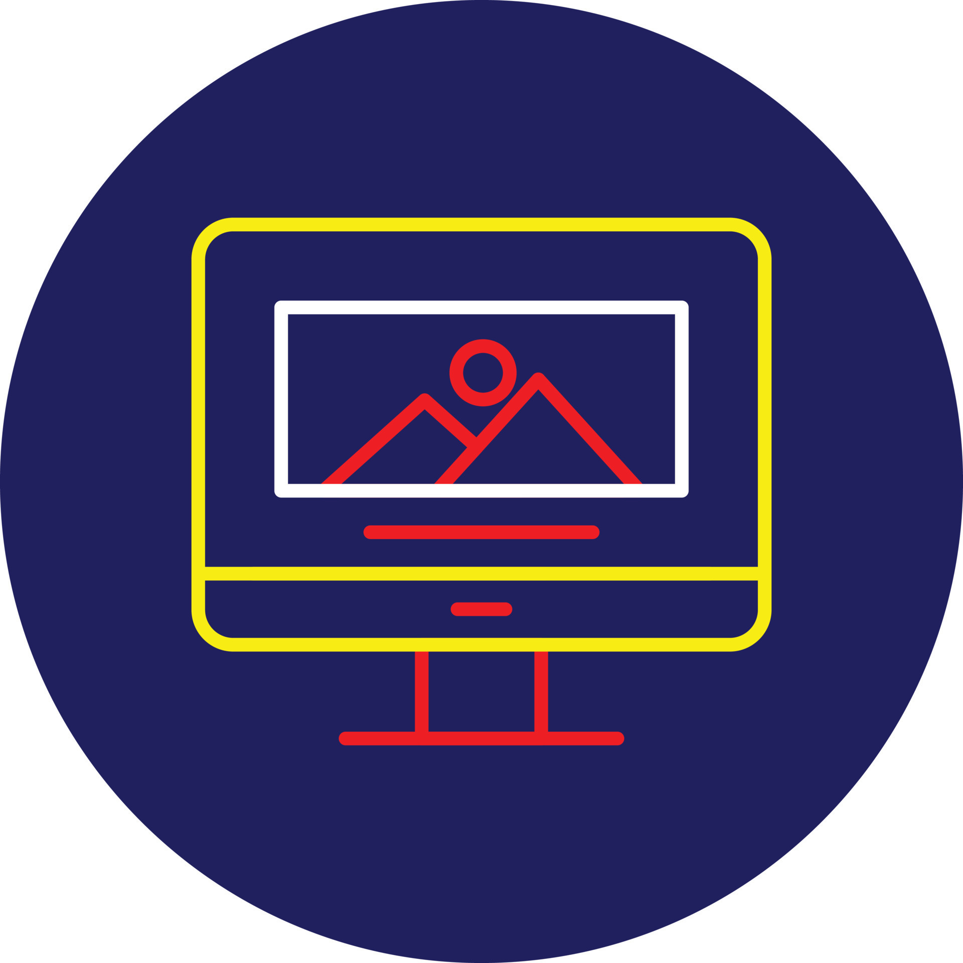 Computer Line Multicolor 9590556 Vector Art at Vecteezy