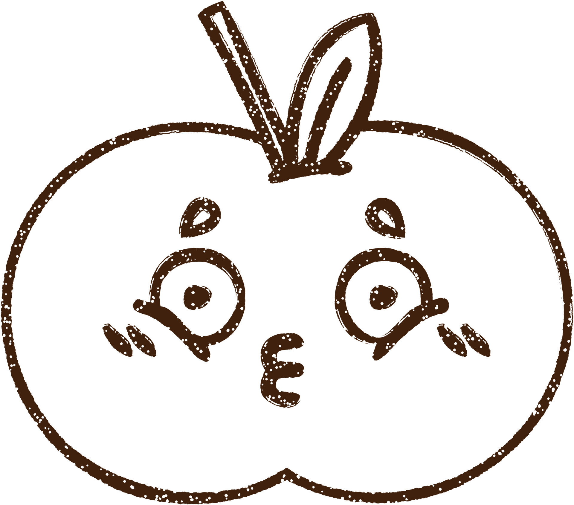 Apple Charcoal Drawing 9591793 Vector Art at Vecteezy