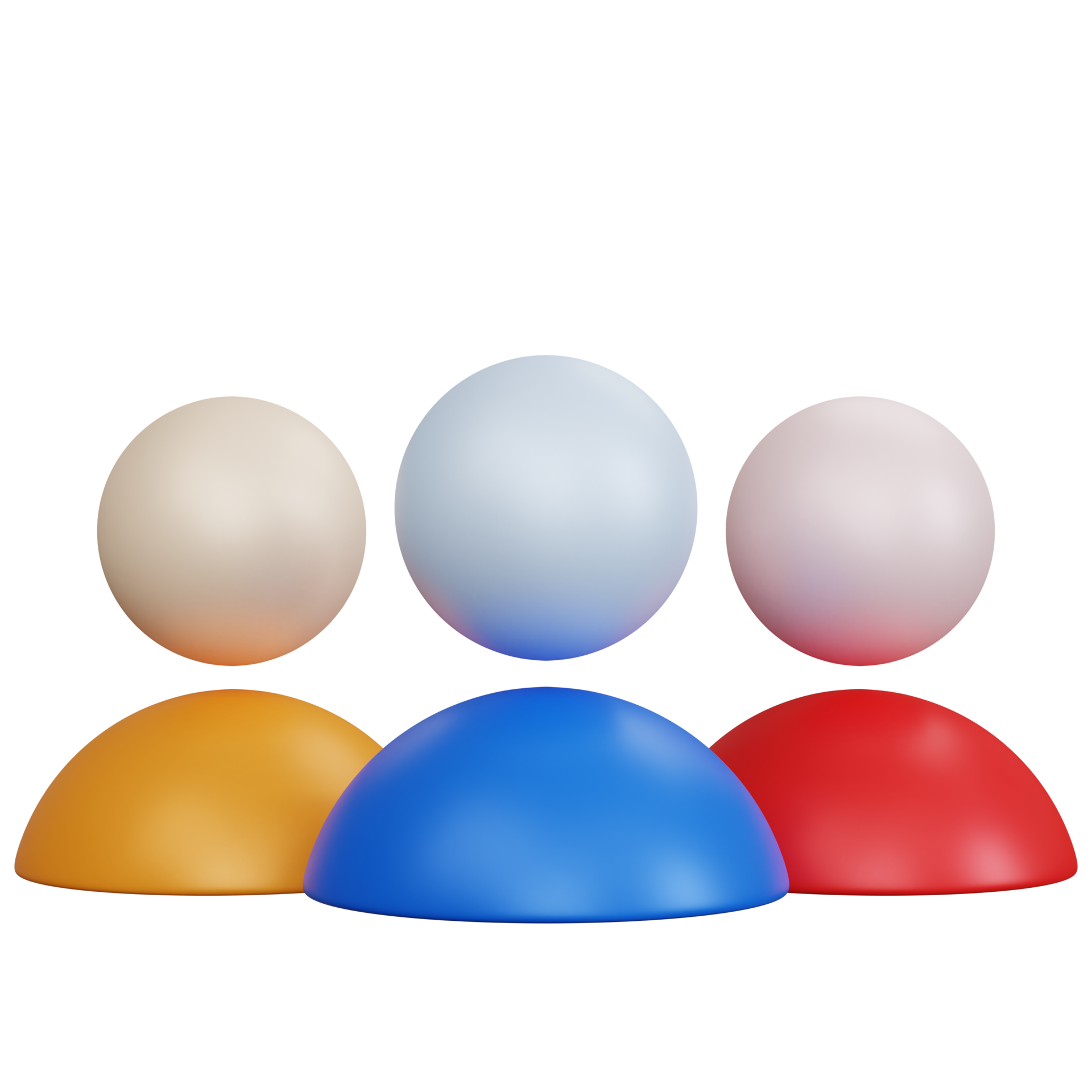 3d Rendering Colorful Team User Icon Isolated 9592992 Png