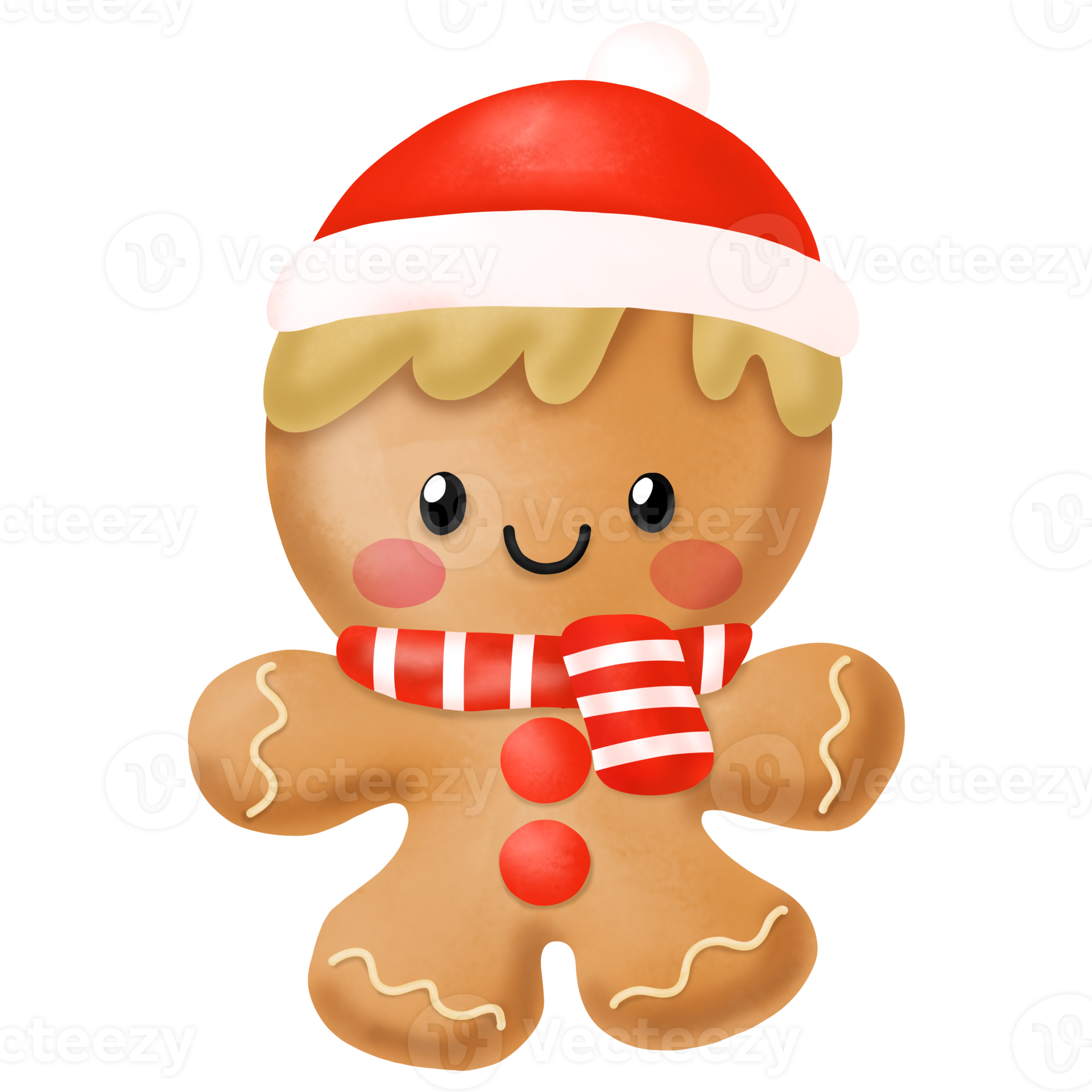 Gingerbread Watercolor Clipart, Merry Christmas 9593309 PNG