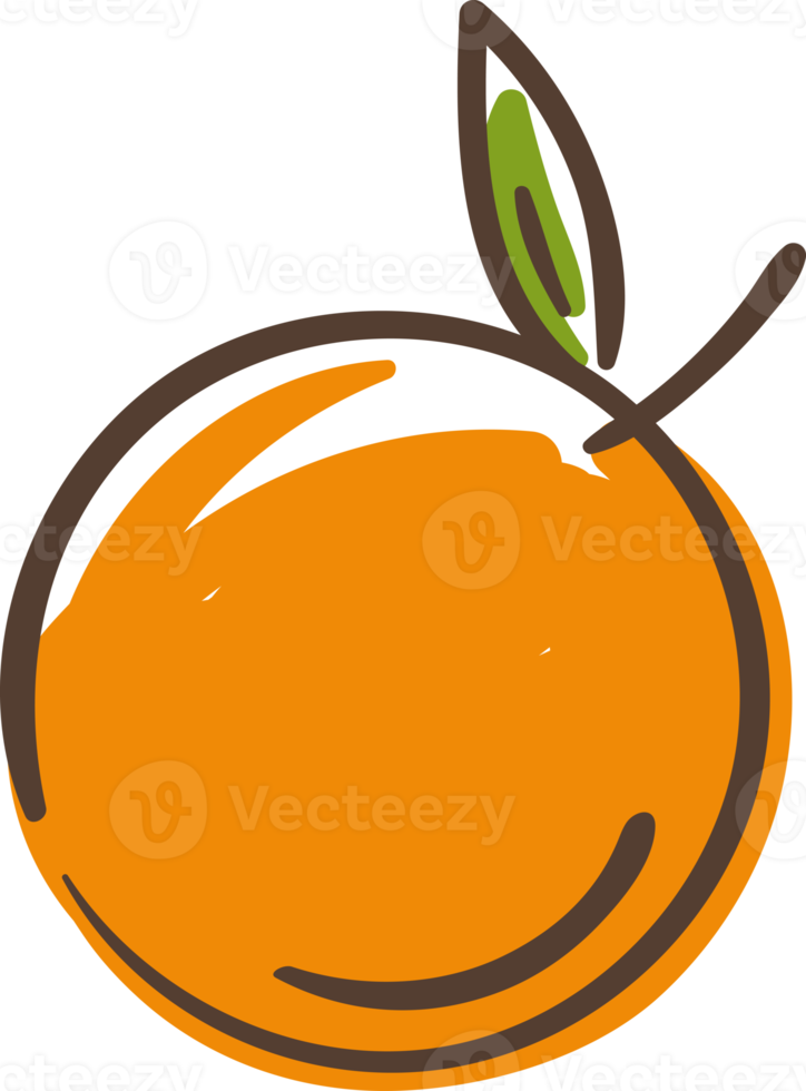 Dibujos Animados De Ilustración De Fruta Naranja 9597422 Png