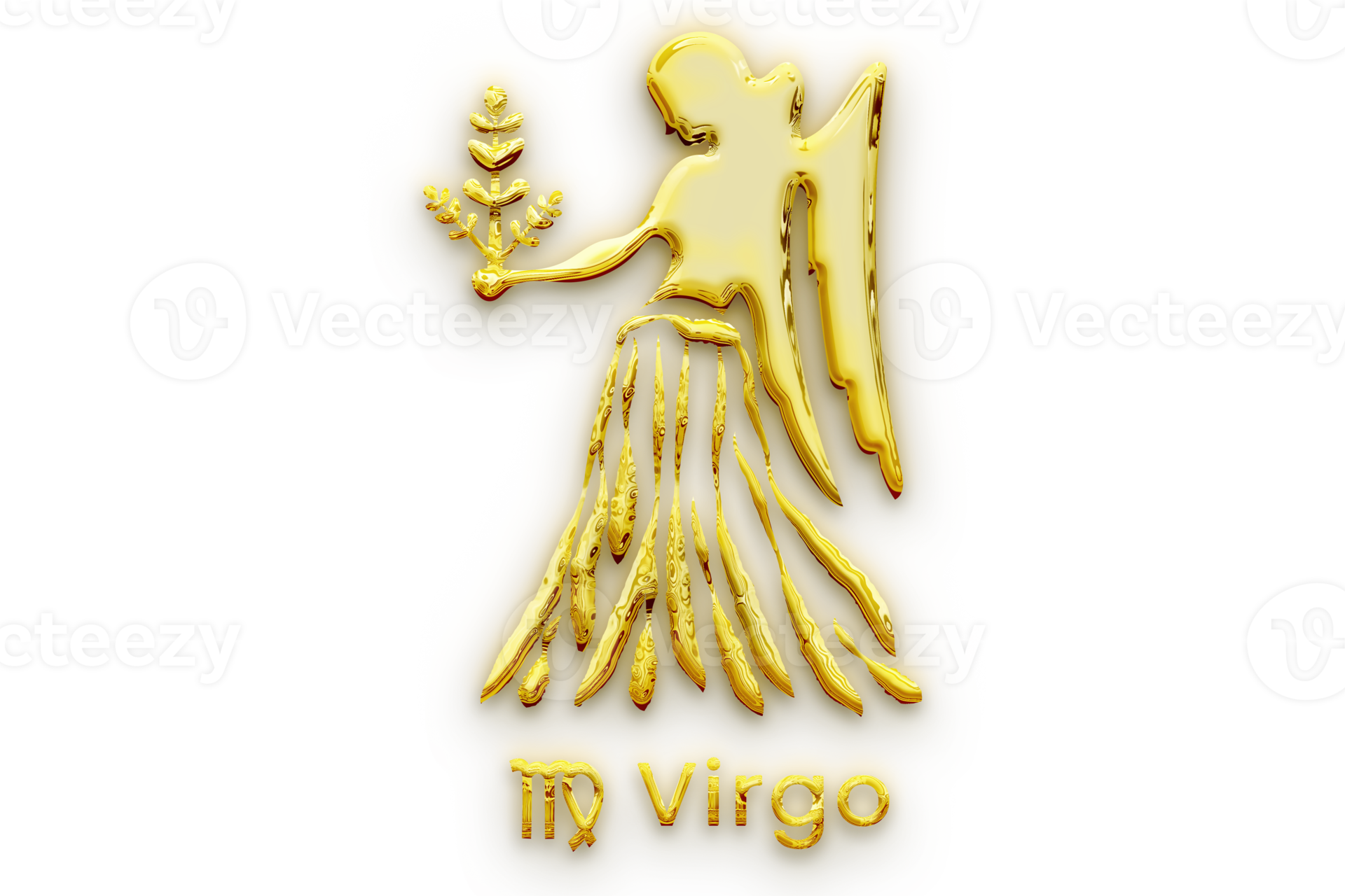Virgo zodiac astrology sign . 3D Render Illustration 9597915 PNG