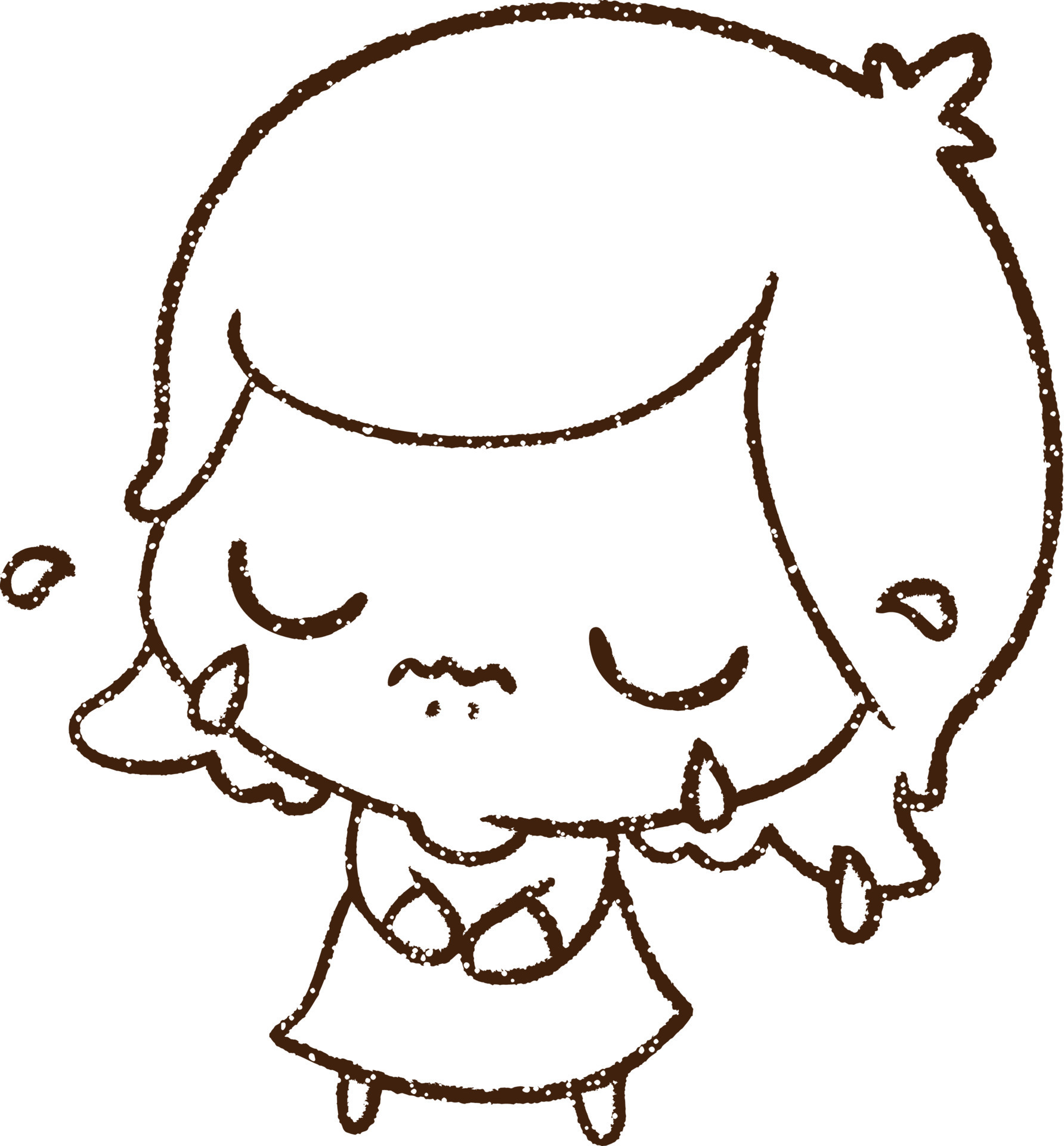 How To Draw A Crying Girl