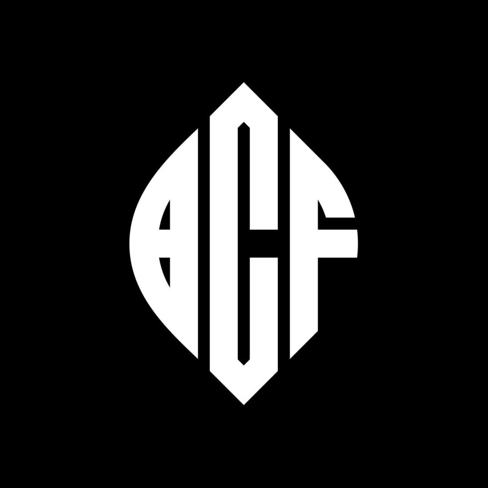 diseño de logotipo de letra de círculo bcf con forma de círculo y ... diseño de logotipo de letra de círculo bcf con forma de círculo y ...