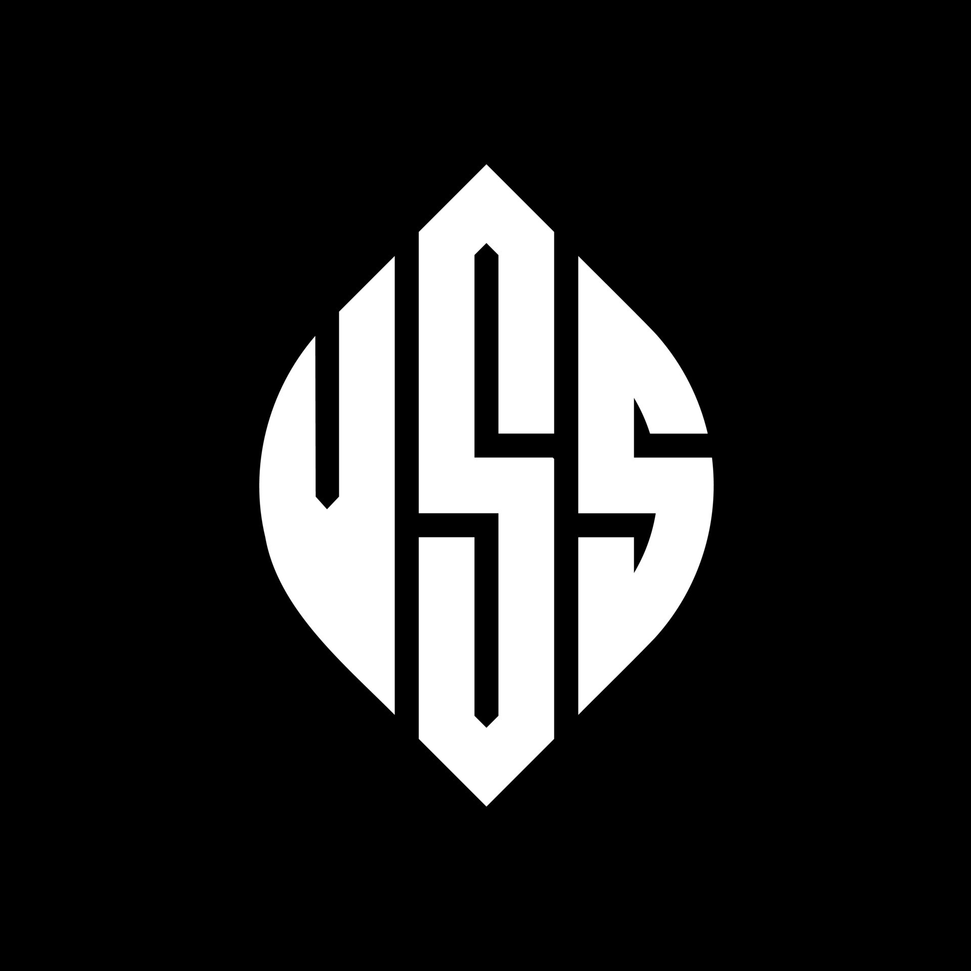 diseño de logotipo de letra de círculo vss con forma de círculo y elipse. vss letras elipses con ...