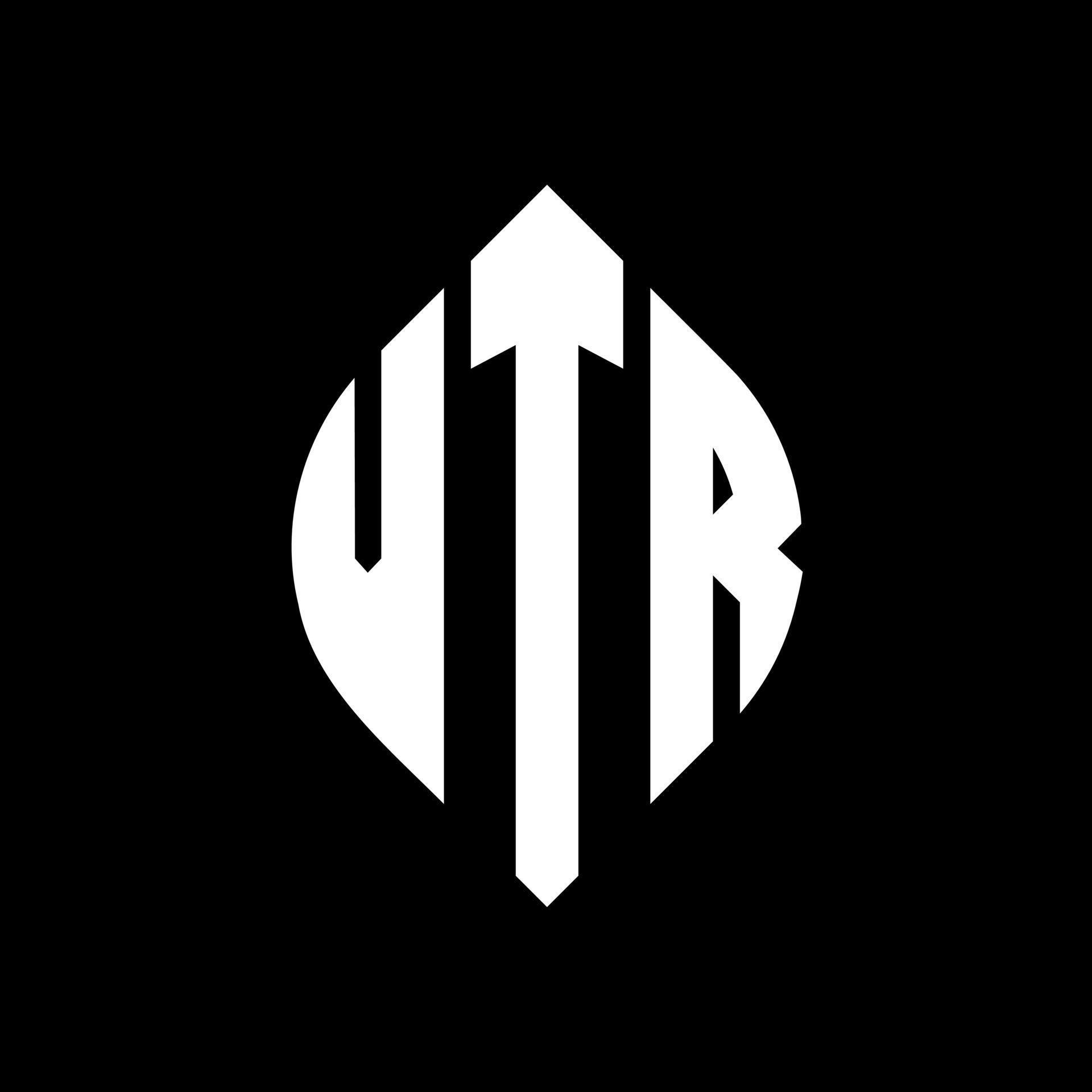diseño de logotipo de letra de círculo vtr con forma de círculo y ... diseño de logotipo de letra de círculo vtr con forma de círculo y ...