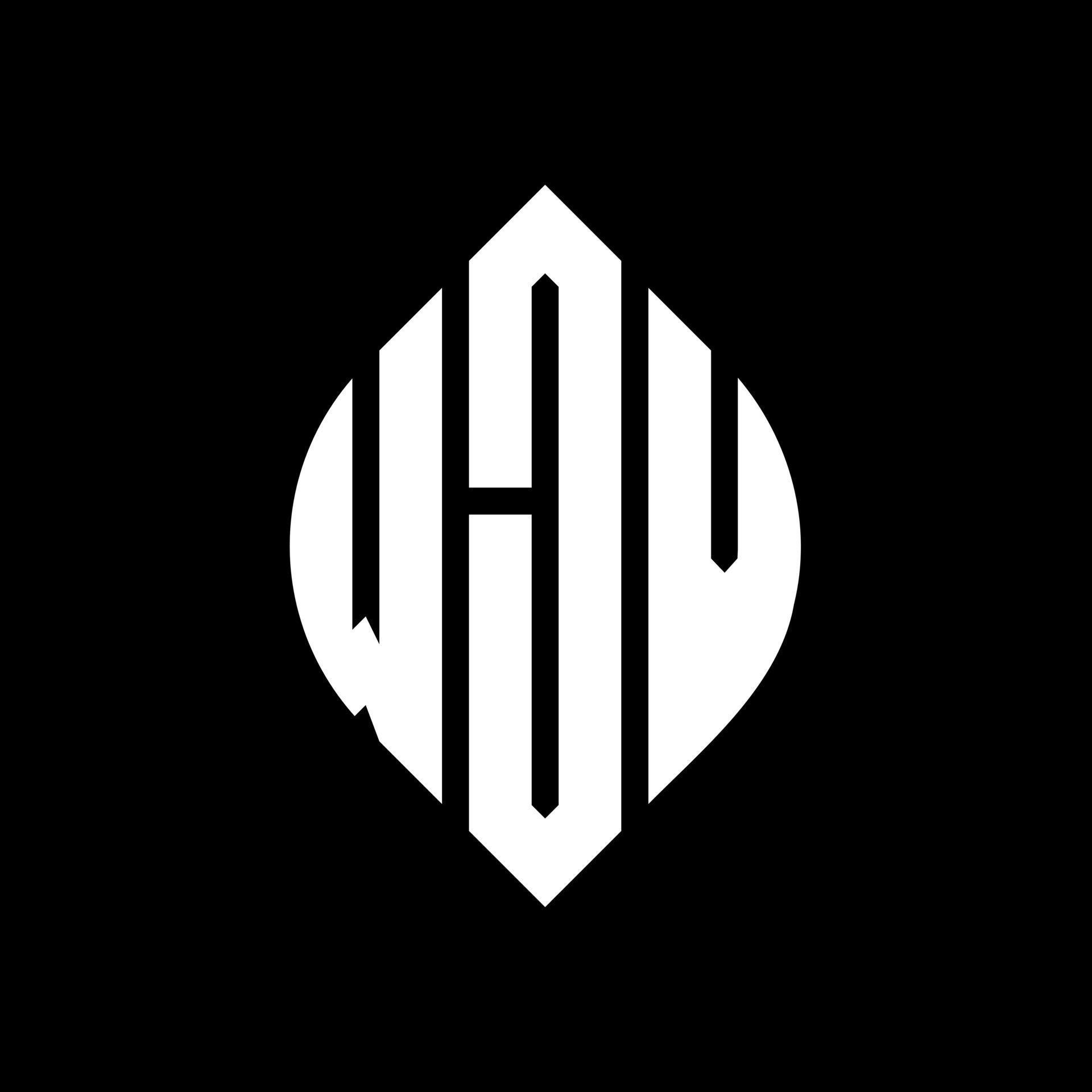 WJV circle letter logo design with circle and ellipse shape. WJV ...