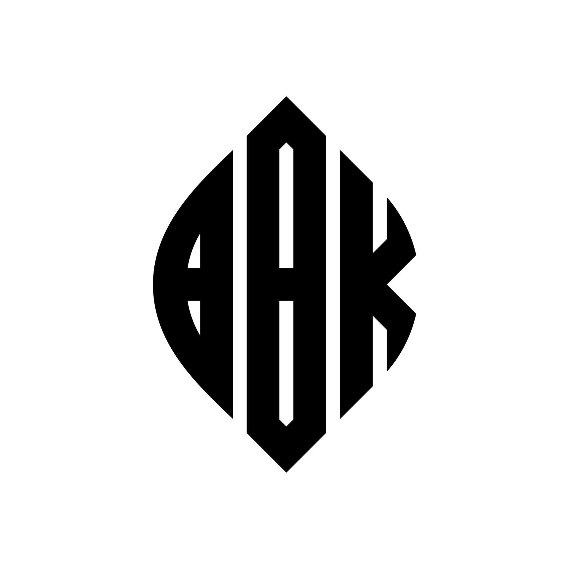 diseño de logotipo de letra de círculo bbk con forma de círculo y elipse. letras elipses bbk con ...