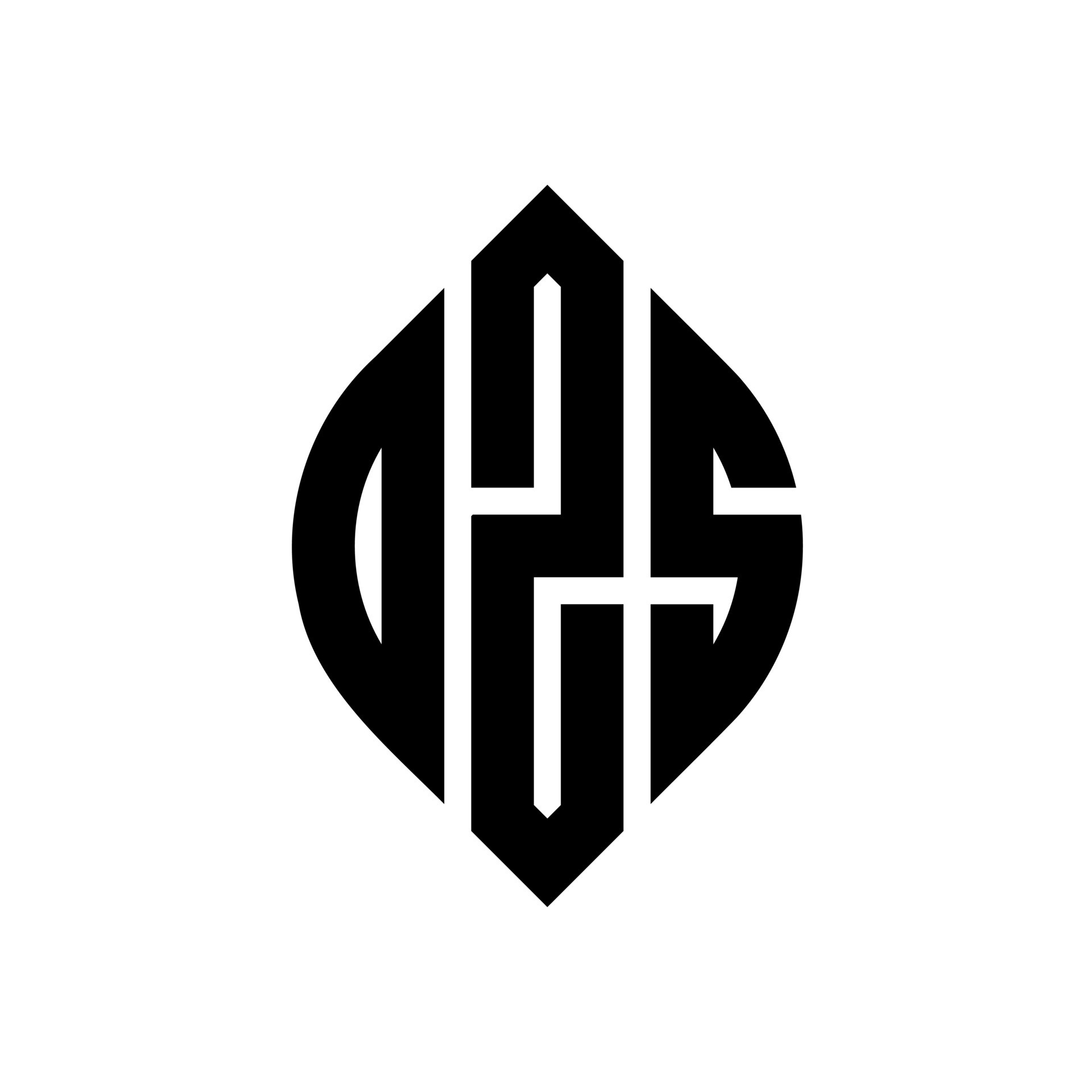 diseño de logotipo de letra circular dzs con forma de círculo y elipse. letras elipses dzs con ...