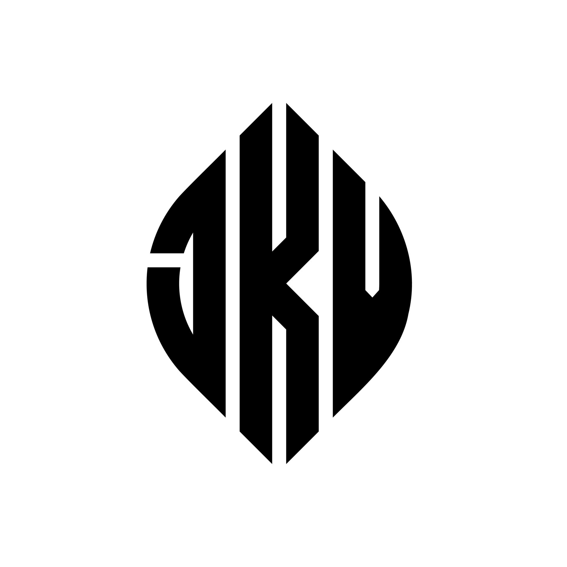 diseño de logotipo de letra de círculo jkv con forma de círculo y elipse. jkv letras elipses con ...