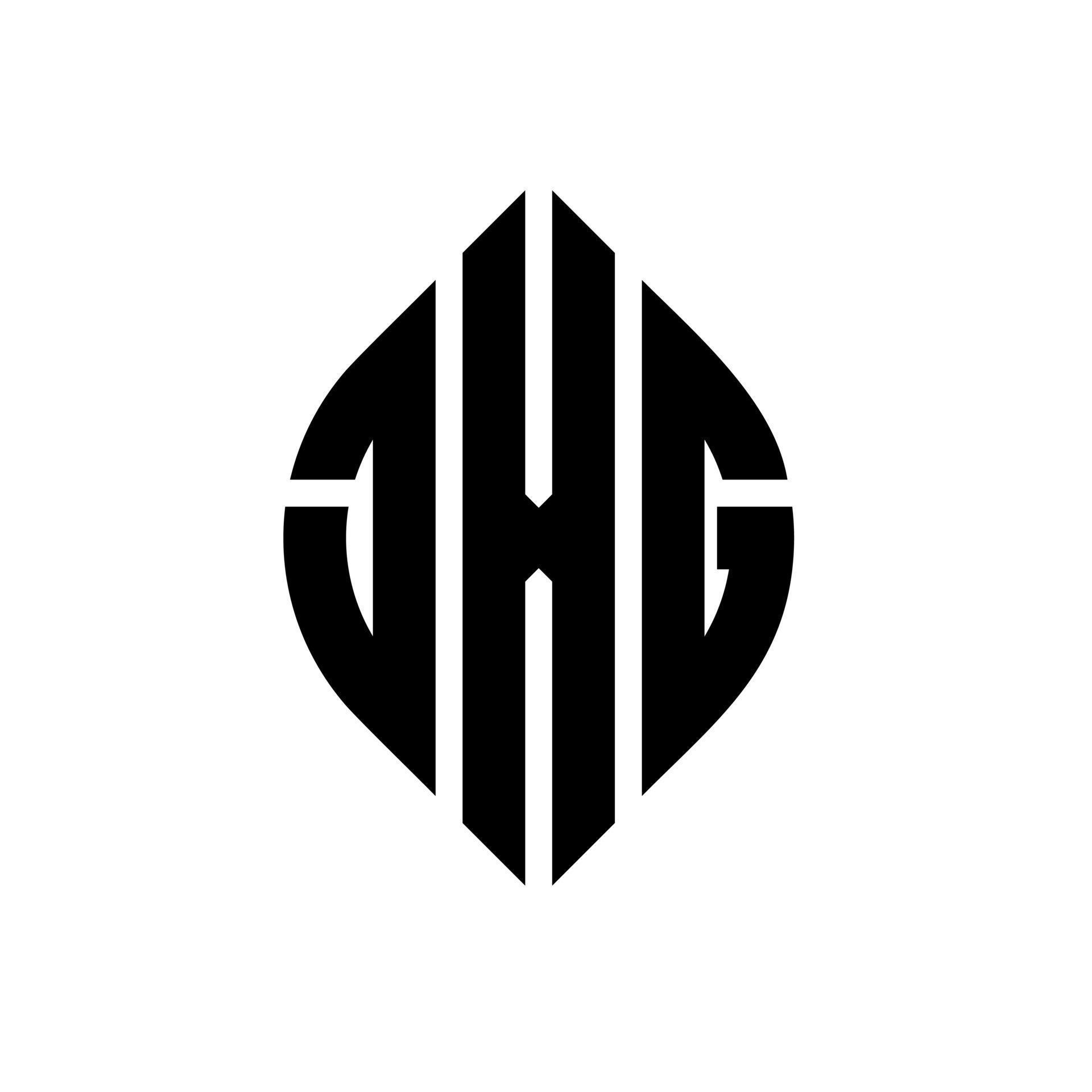 JXG circle letter logo design with circle and ellipse shape. JXG ellipse letters with ...