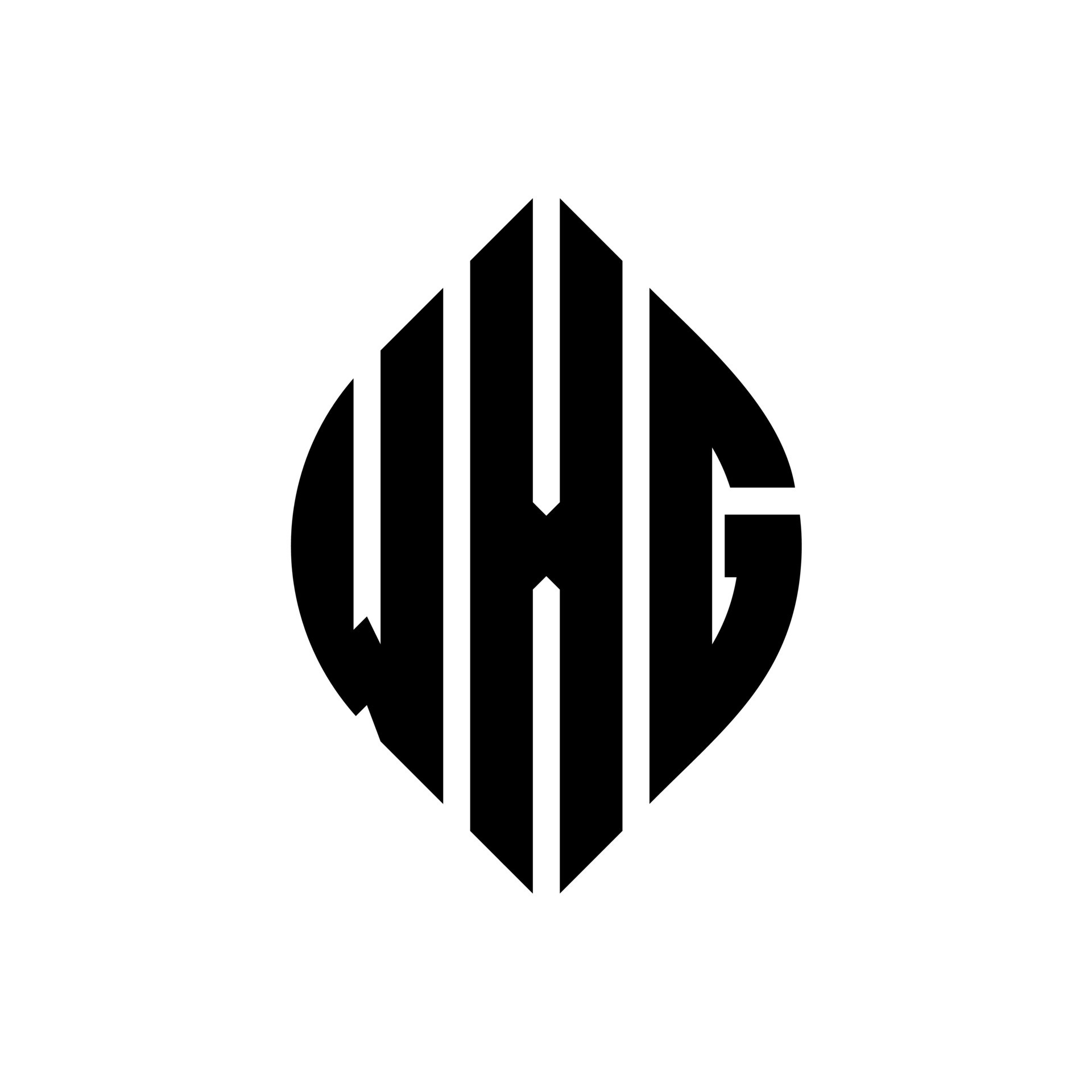 WXG circle letter logo design with circle and ellipse shape. WXG ellipse letters with ...