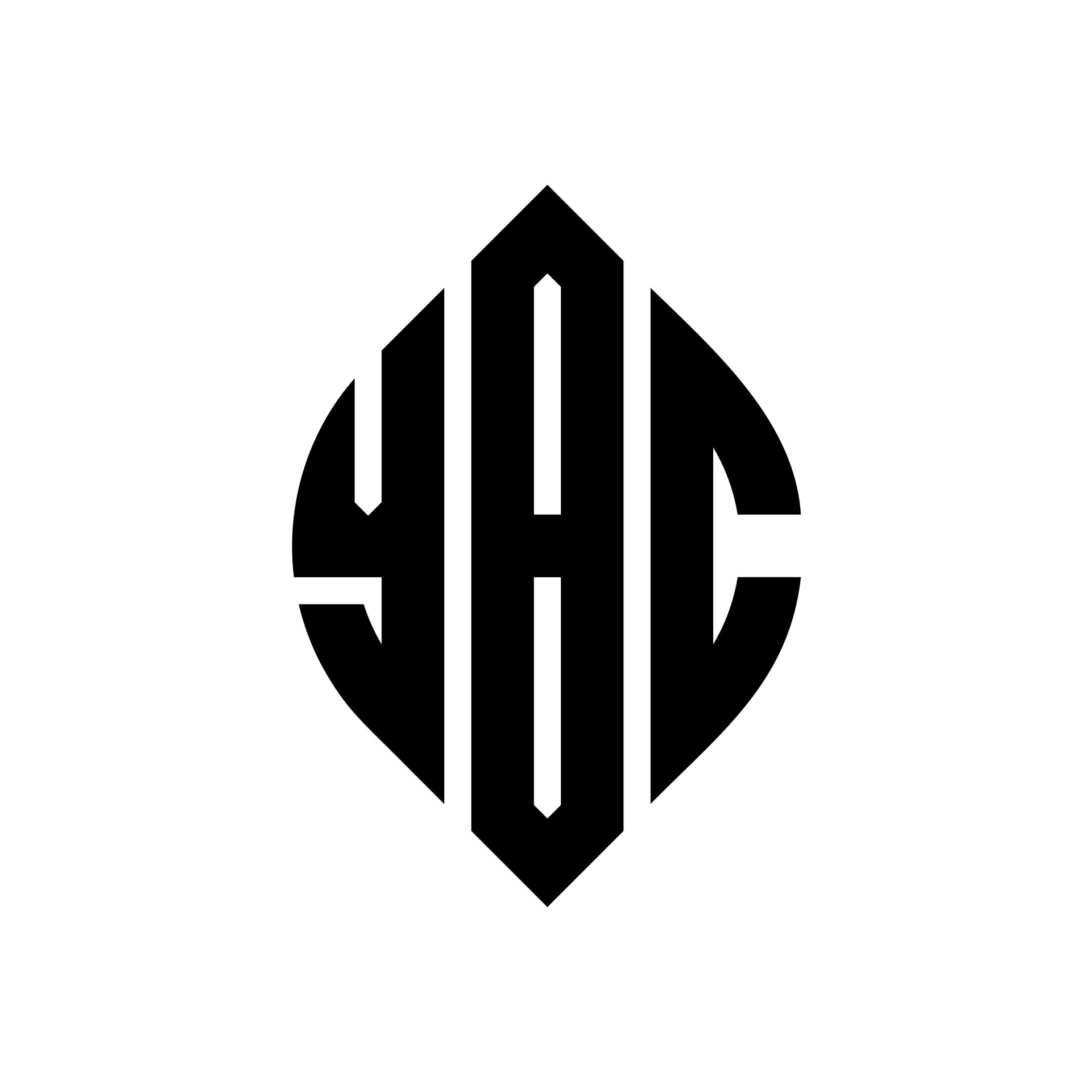 diseño de logotipo de letra de círculo ybc con forma de círculo y elipse. letras de elipse ybc ...