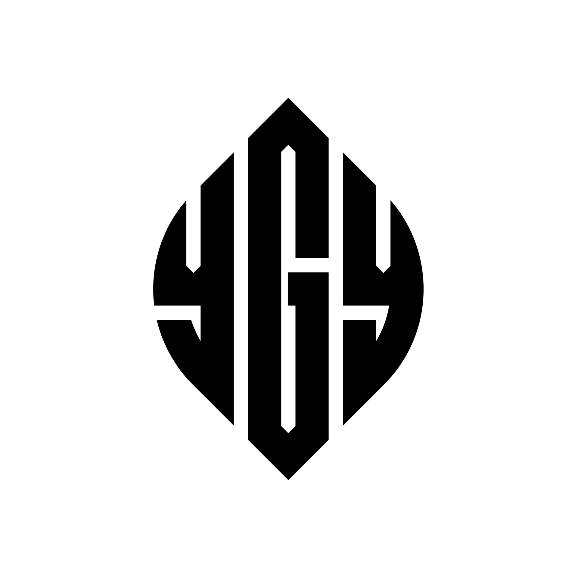 diseño de logotipo de letra de círculo ygy con forma de círculo y elipse. letras de elipse ygy ...