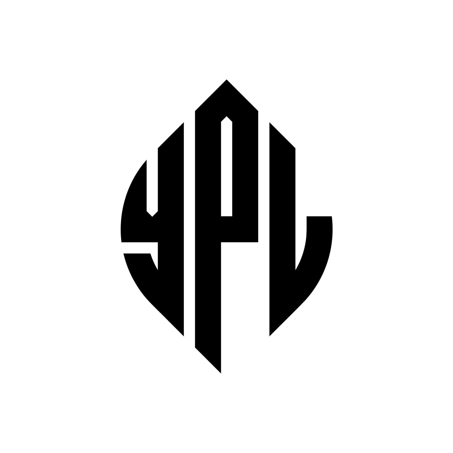 Ypl Circle Letter Logo Design With Circle And Ellipse Shape Ypl Ellipse Letters With